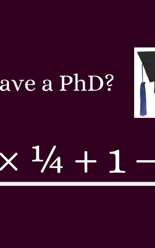 PhD Equations: A Challenge Beyond Imagination